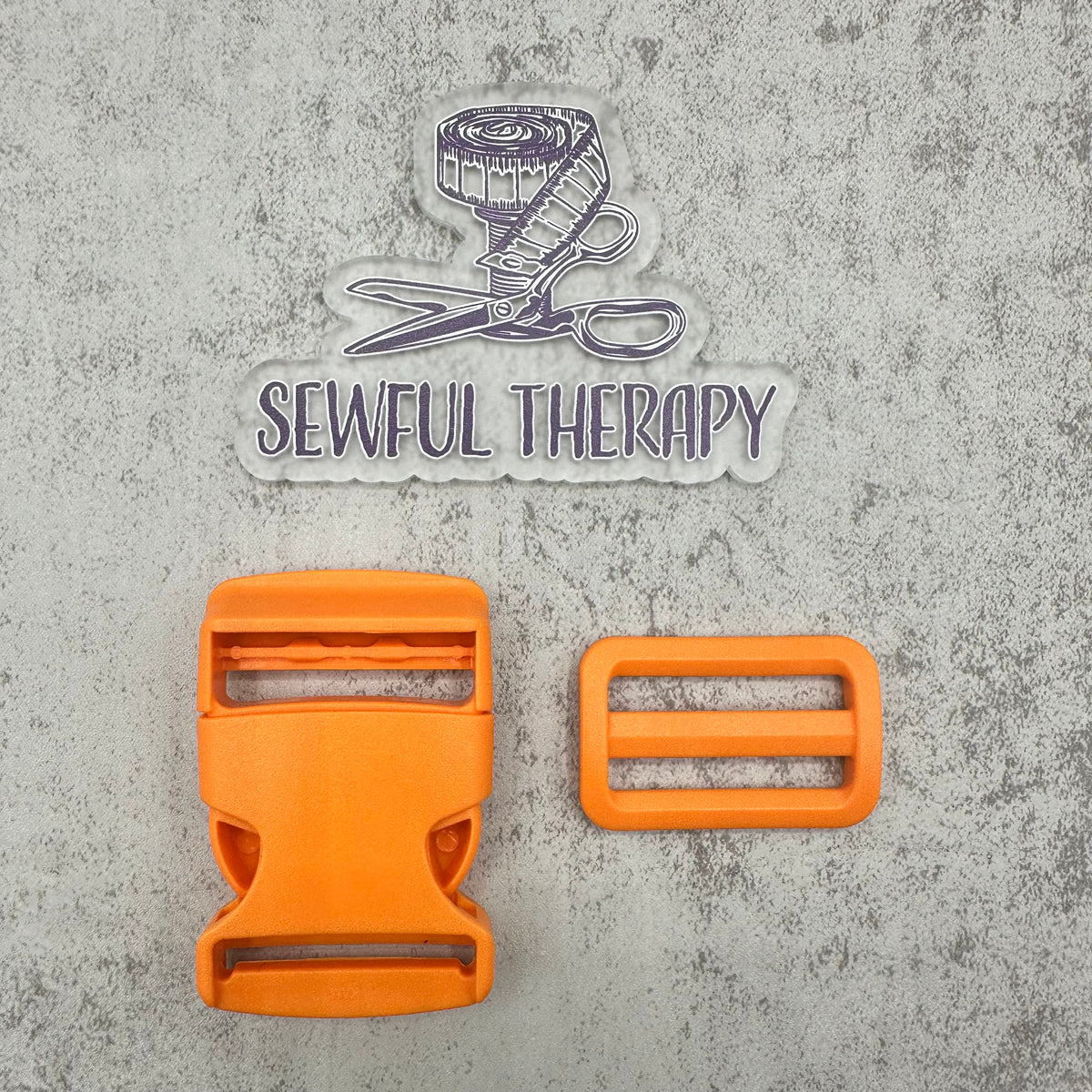 1.5" Plastic Buckle Set: Side Release Buckle + Adjuster – Sewful ...