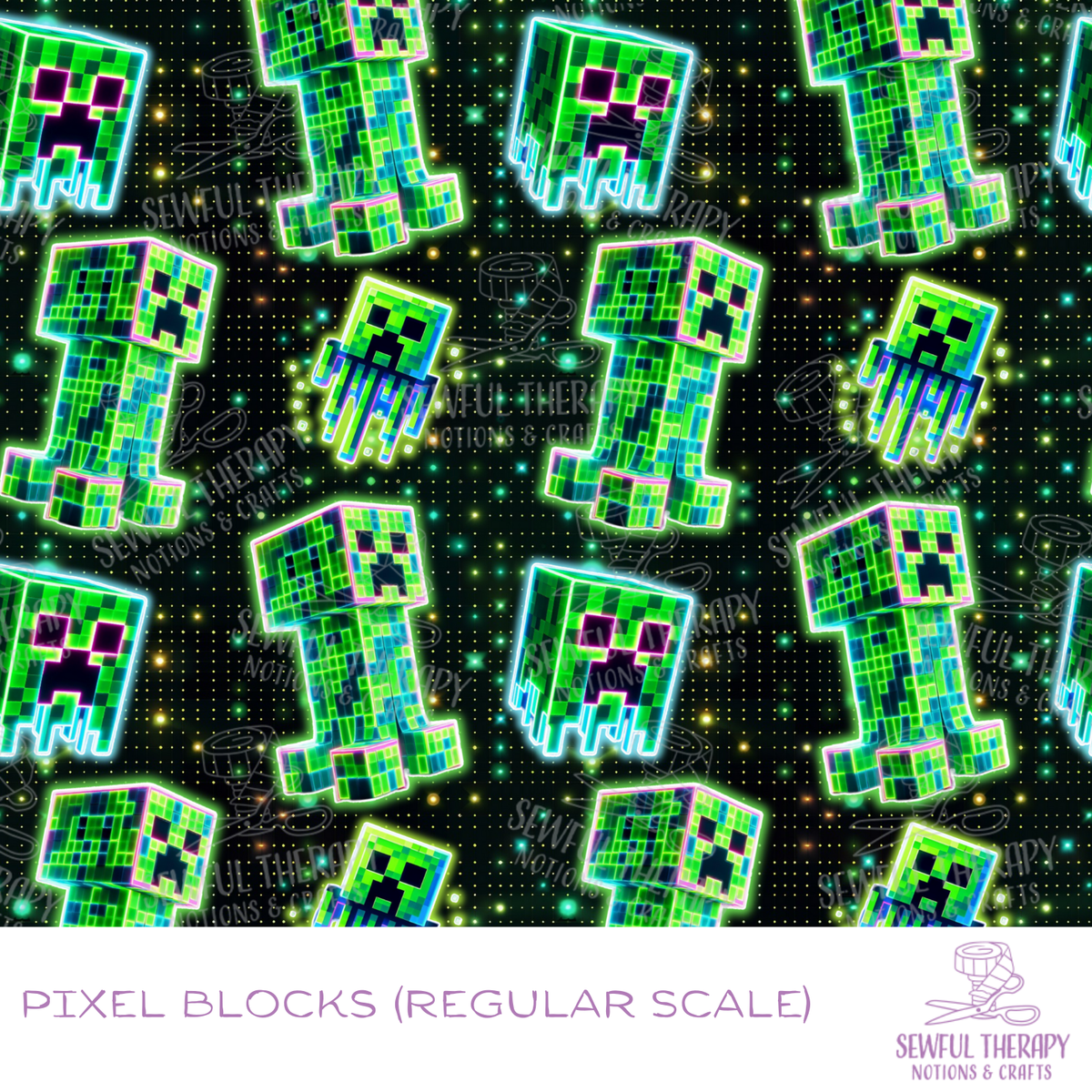 Sewful Adhesive Hexatex 420D (HALF Yard): Pixel Blocks – Sewful Therapy ...