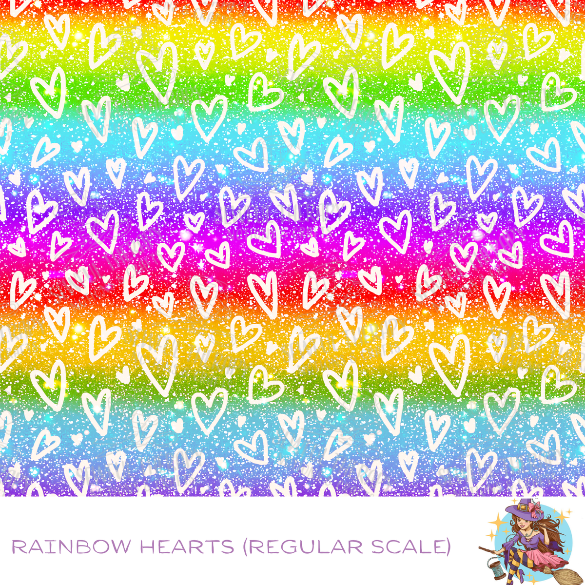 Sewful Adhesive Hexatex 420D (HALF Yard): Rainbow Hearts - MM – Sewful ...