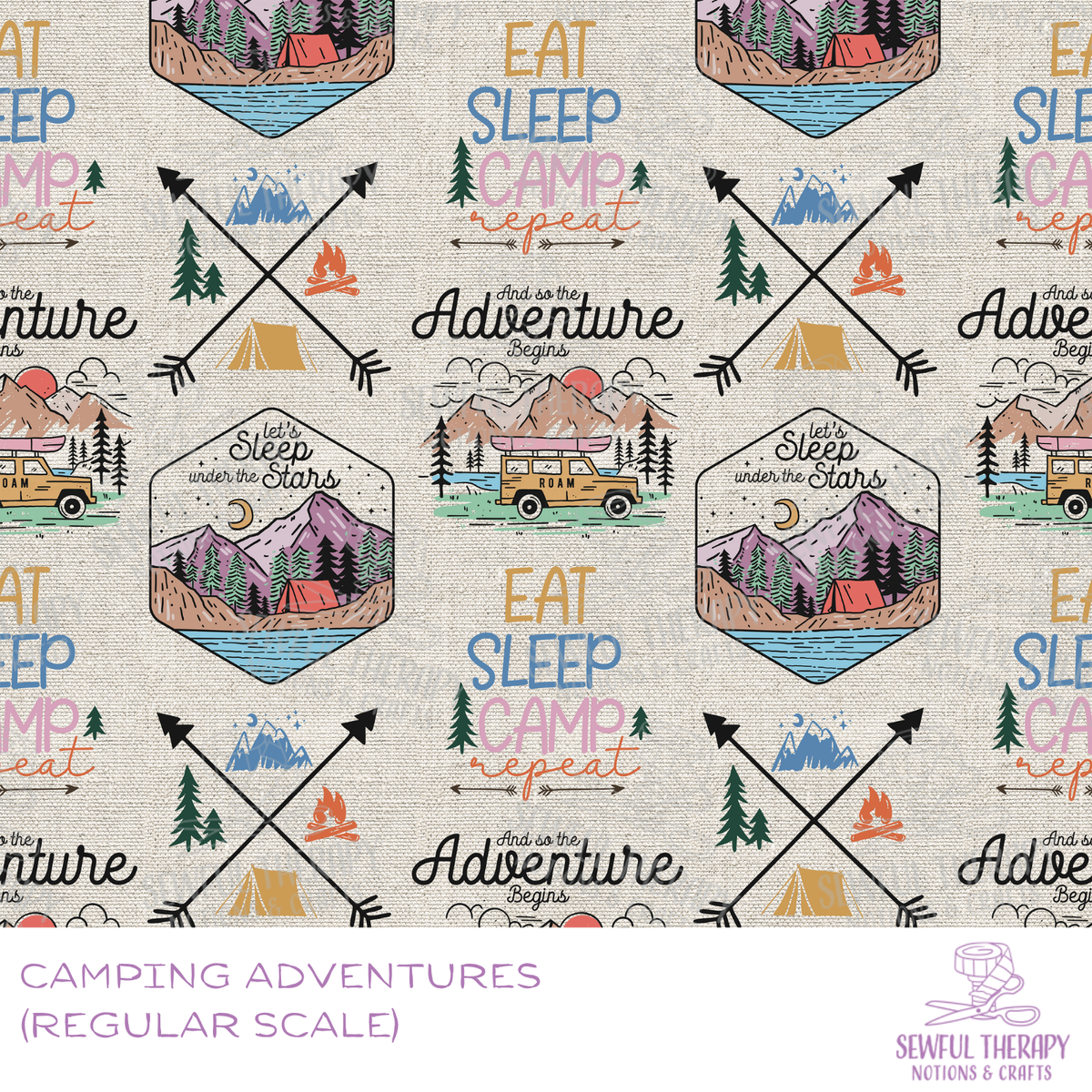 Camping Adventures Hexatex (YD) – Sewful Therapy - Notions & Crafts