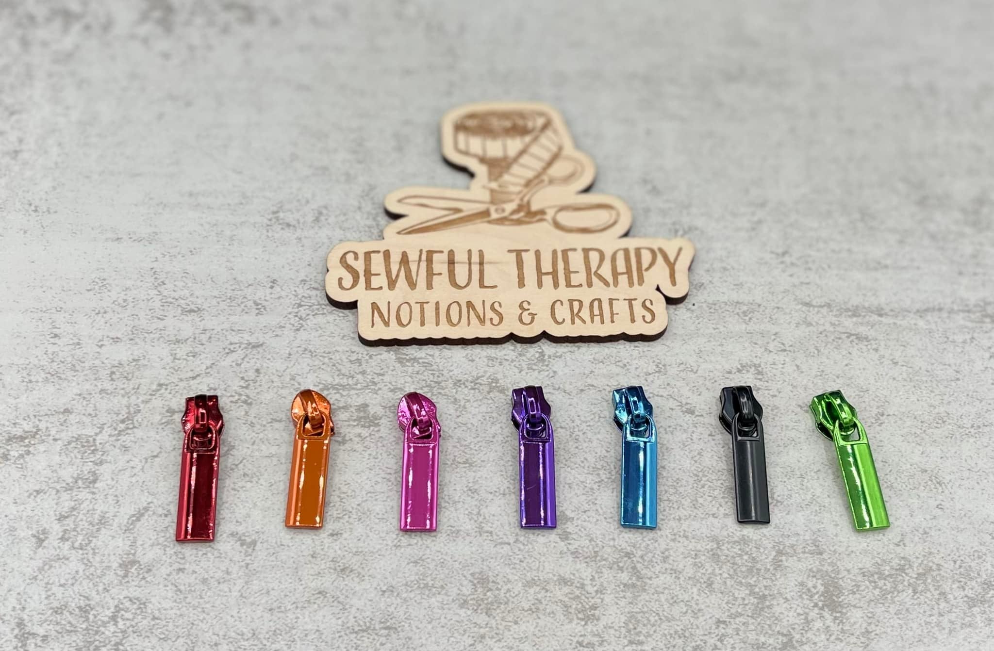 Chroma: #5 Bar Zipper Pulls (Pack of 5) – Sewful Therapy - Notions & Crafts